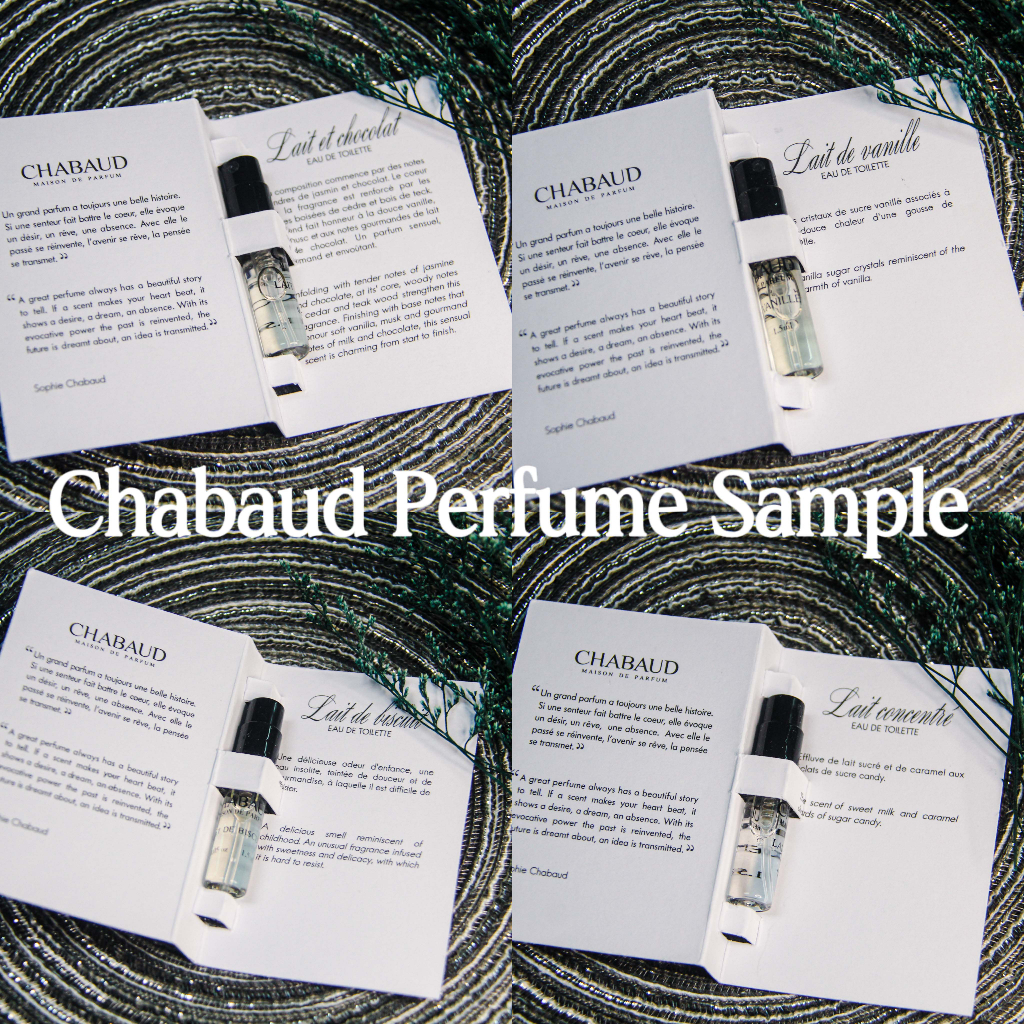 Sample Perfume 1.5ML - Chabaud Perfume 4 Collection Fragrances for ...