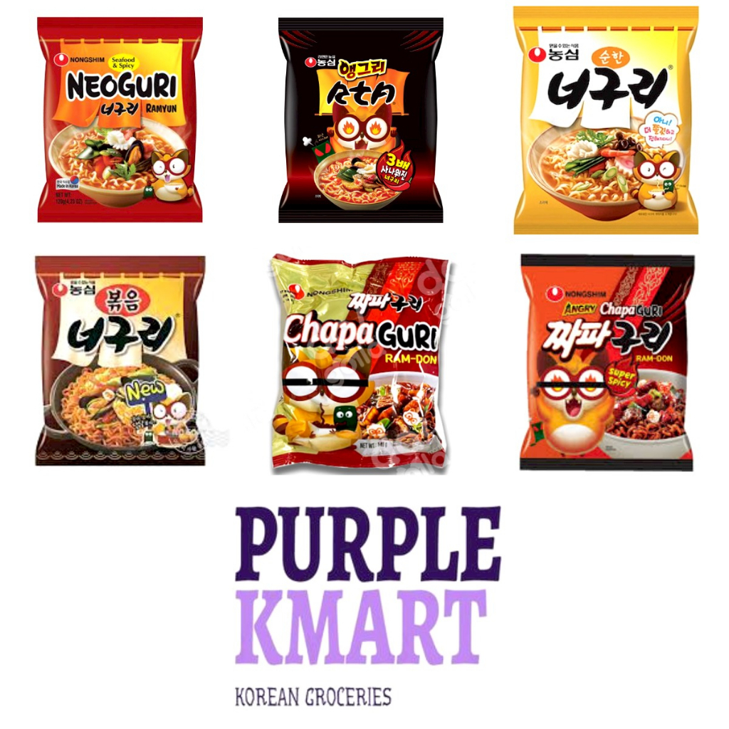NONGSHIM NEOGURI / MILD 120g /SPICY 120g /ANGRY 120g /STIRFRY 137g ...