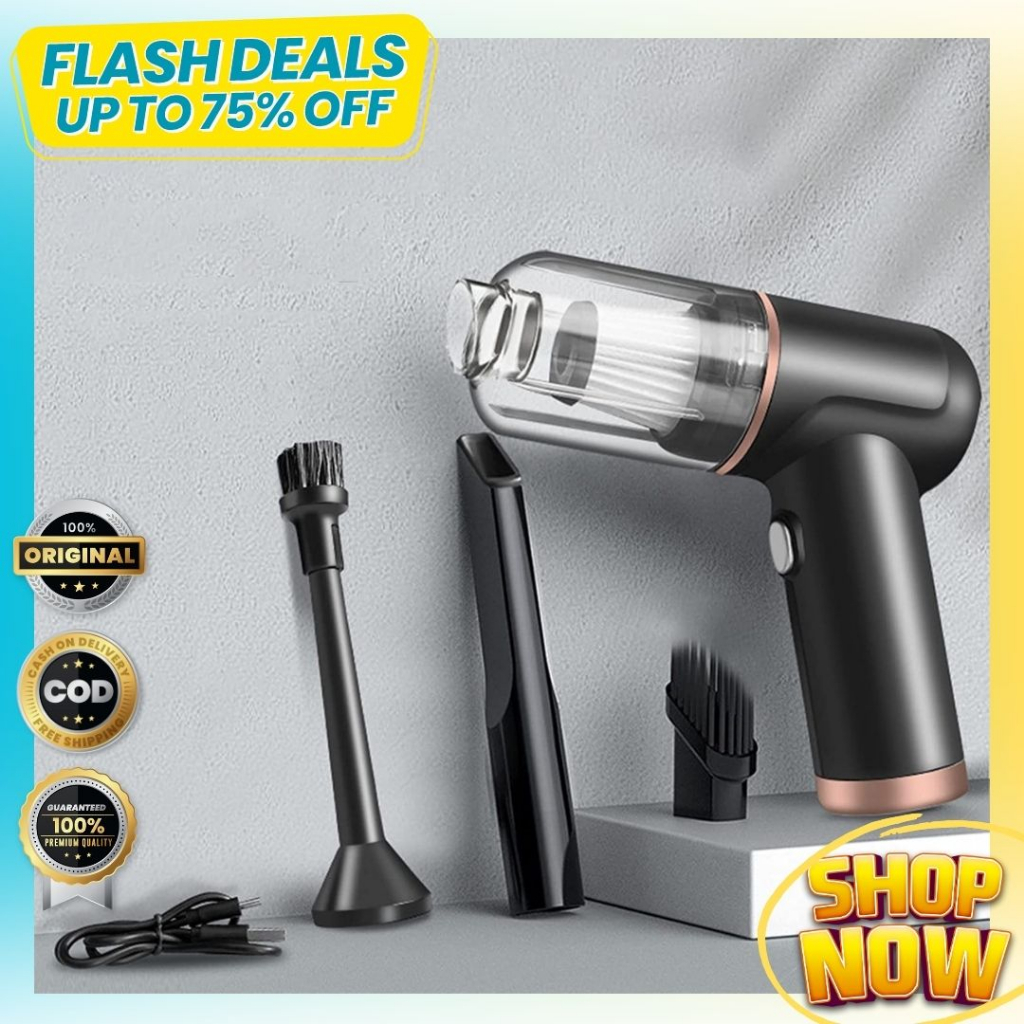 Original 2in1 Mini Vacuum Cleaner Portable LED Hand-Held Wet and Dry ...