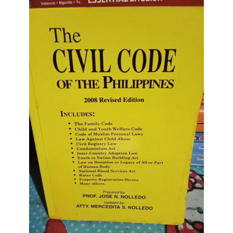 THE CIVIL CODE OF THE PHILIPPINES | Shopee Philippines
