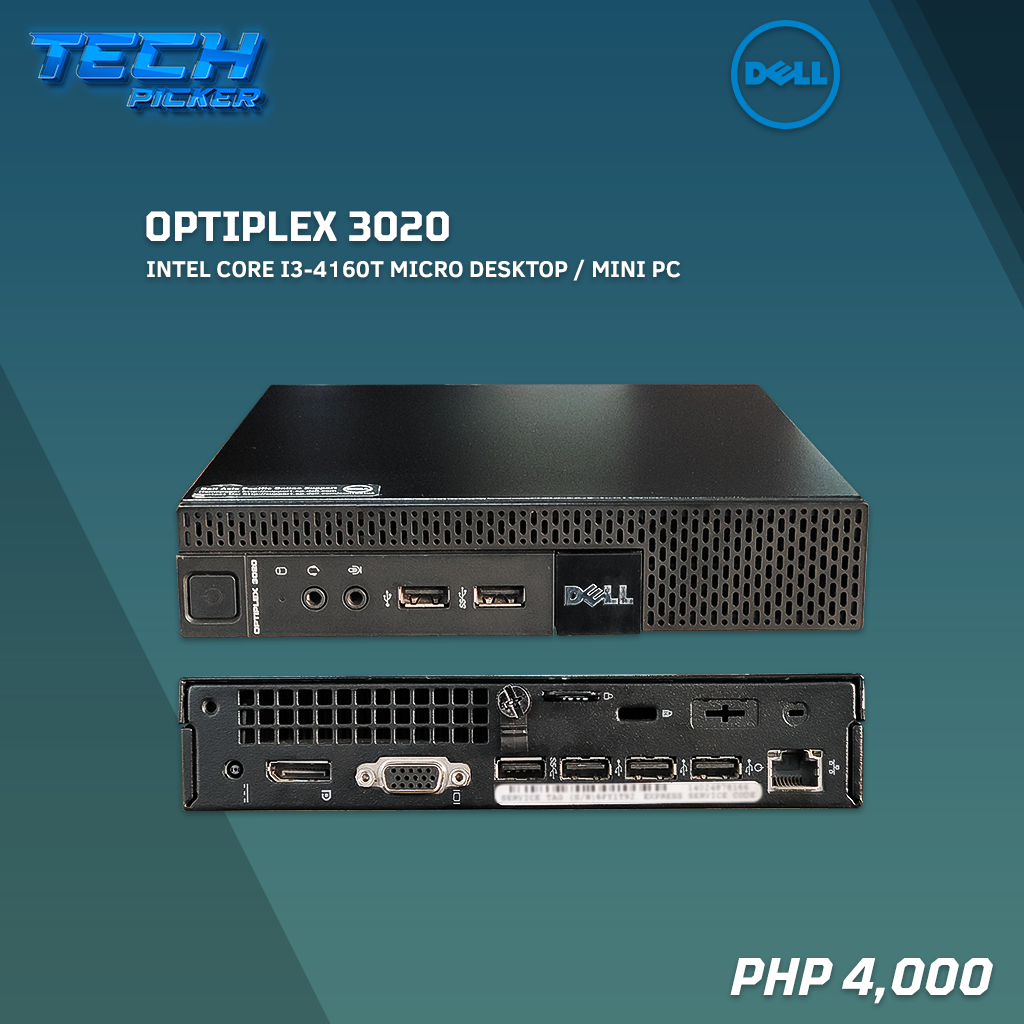 Dell OptiPlex 3020 Micro PC Desktop / Mini PC i3-4160T | Shopee Philippines