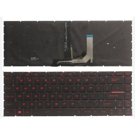 MSI GS65 GF63 GF63 8RC GF63 8RD GF63 Thin 9SC Red Backlit Laptop ...