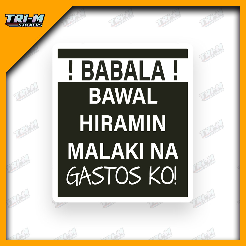 Bicycle MTB ROAD BIKE MEMES Babala Warning Sticker Glossy Hologram ...