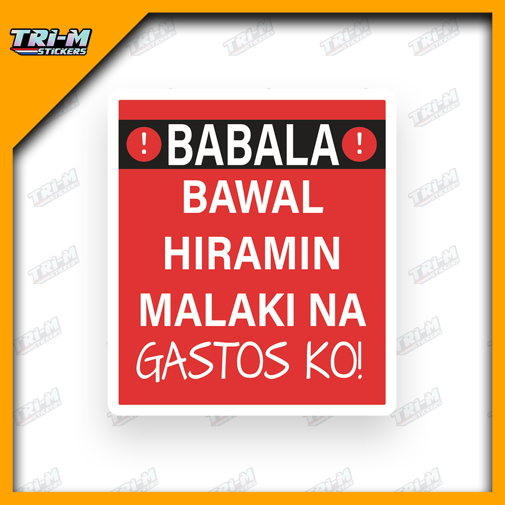 Bicycle MTB ROAD BIKE MEMES Babala Warning Sticker Glossy Hologram ...