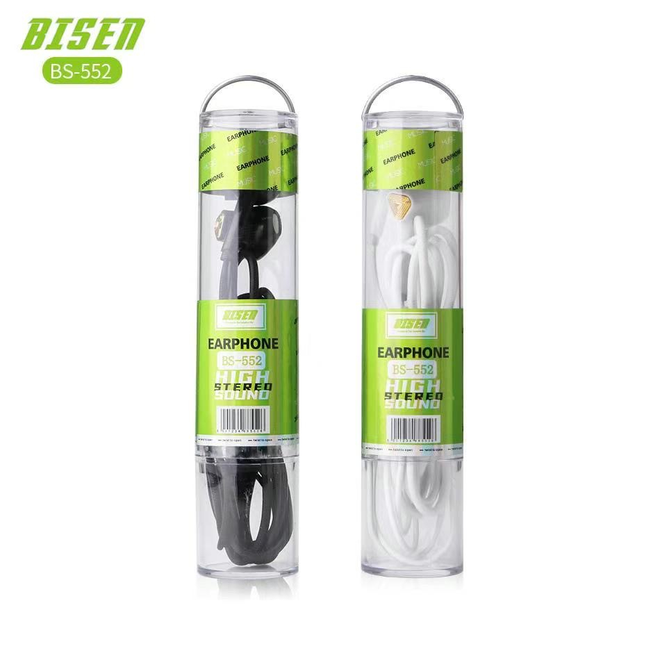 BISEN BS 552 Round Headset Universal Earphone With Mic 3.5mm Phone ...