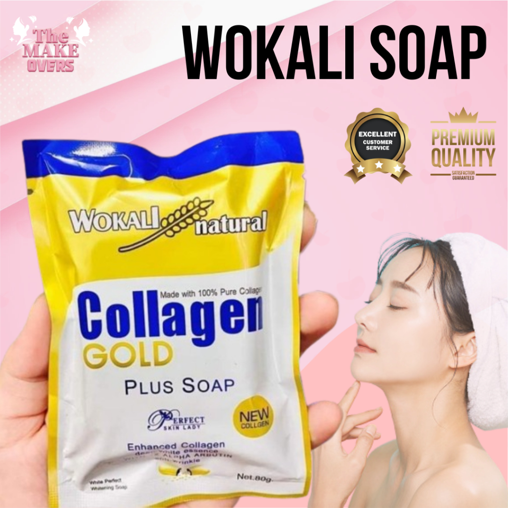 Wokali Natural Collagen Gold Soap Original Made in Thailand Anti-Aging ...
