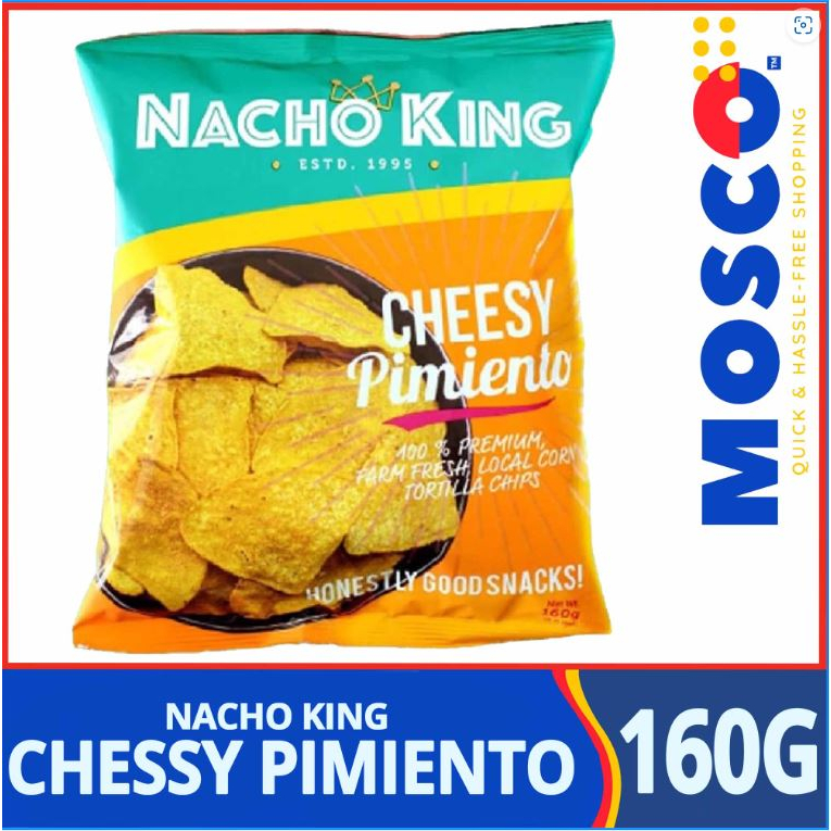 Nacho King Flavored Tortilla Chips Cheesy Pimiento 160g | Shopee ...