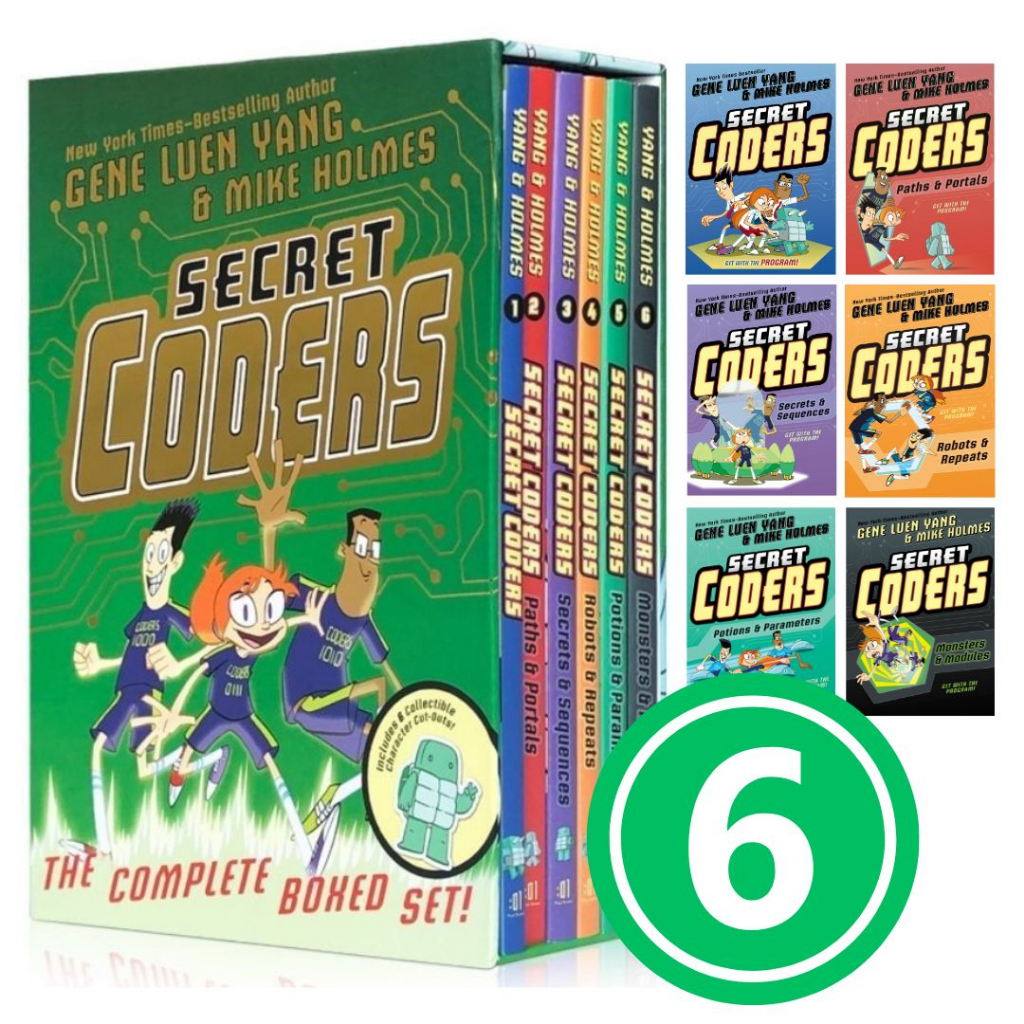 Secret Coders (6 Books Series) Boxed Set (brand new softcover, with ...