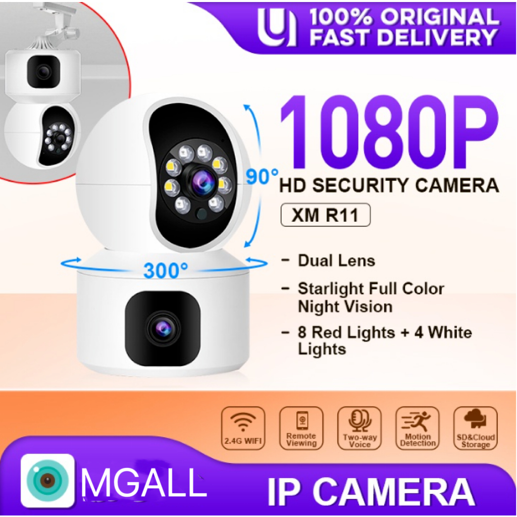 ICSEE Dual Lens Two Direction 1080P IP CCTV Camera Wifi Security Camera ...