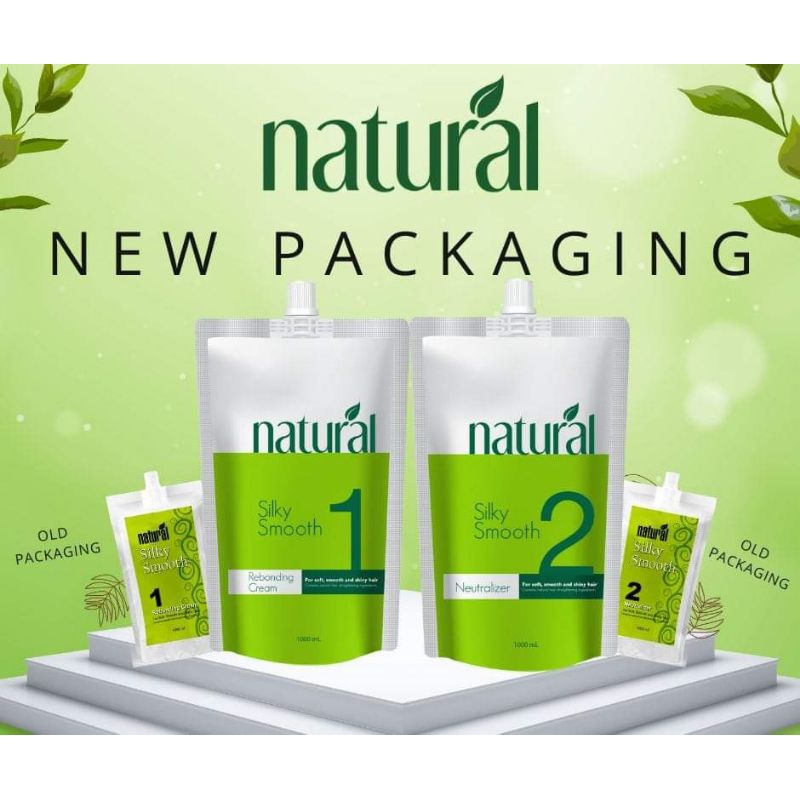 Natural Silky Smooth Rebonding 1 & 2 set 1000ml | Shopee Philippines