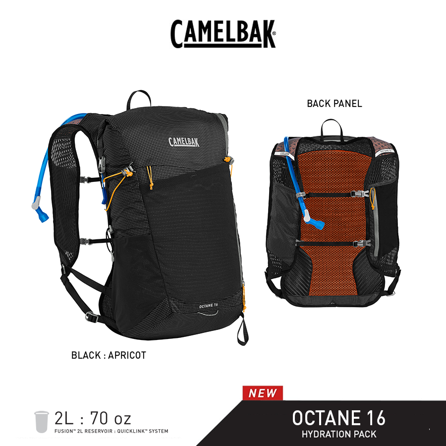 CamelBak Octane 16 Hydration Hiking Pack with Fusion 2L Reservoir ...