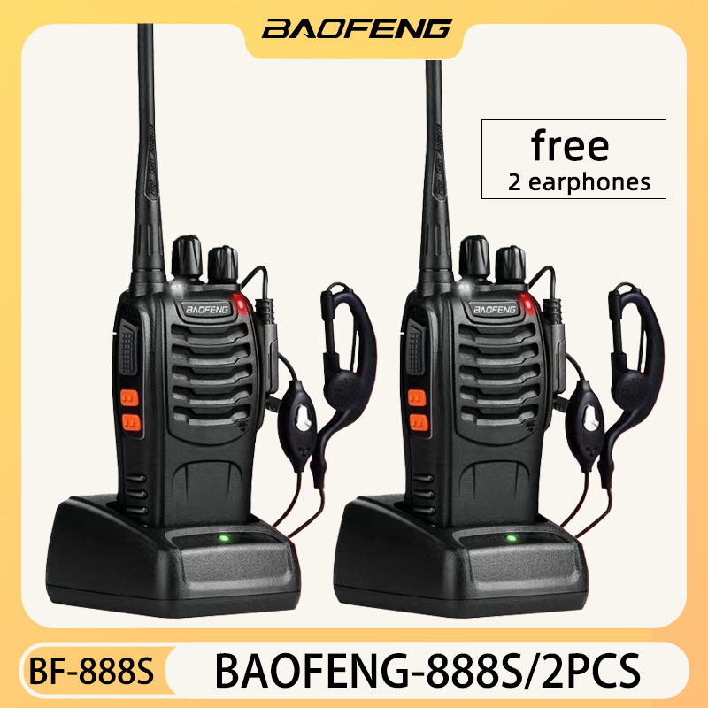 2PCS Baofeng 888S set 5w walkie-talkie long range two way radio radio bf 888s | Shopee Philippines