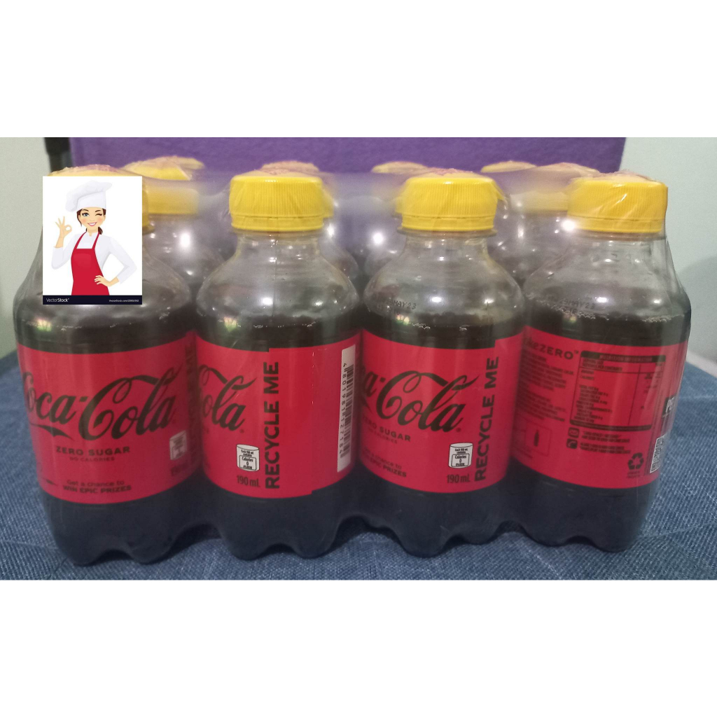 (1 case) Zero Sugar Coke Zero Swakto Coca-Cola (12 pcs X 190 ml) Fast Delivery | Shopee Philippines