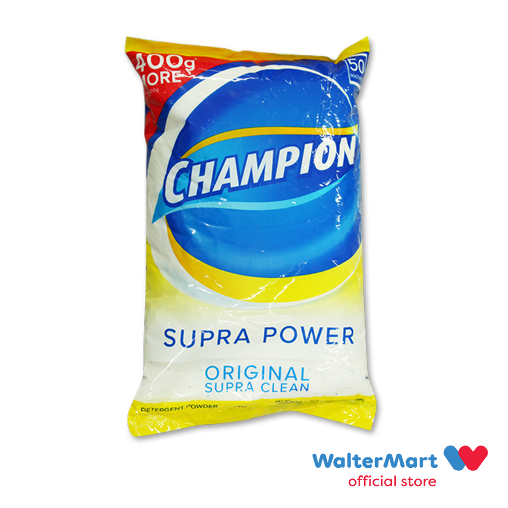 CHAMPION Supra Clean Detergent Powder 2kg | Shopee Philippines