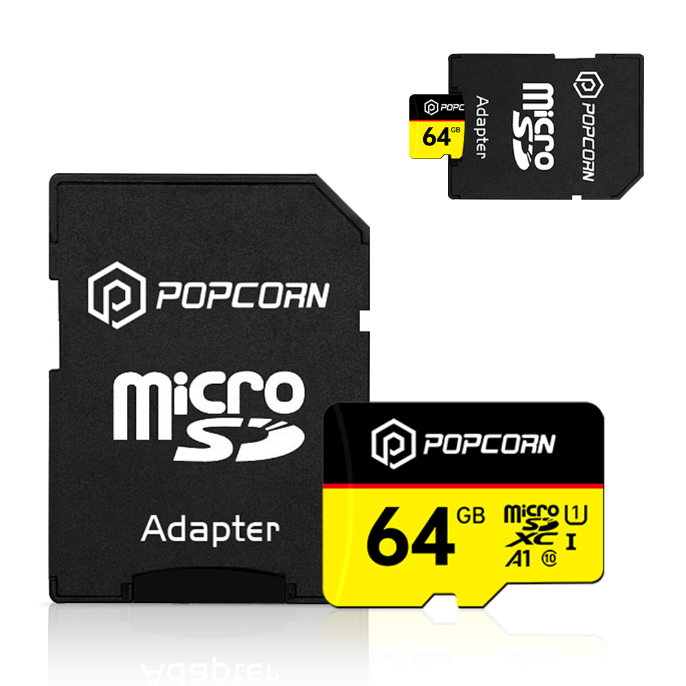 Popcorn Ultra MicroSD XC UHS-I Memory Card with Adapter IPX7 Waterproof ...