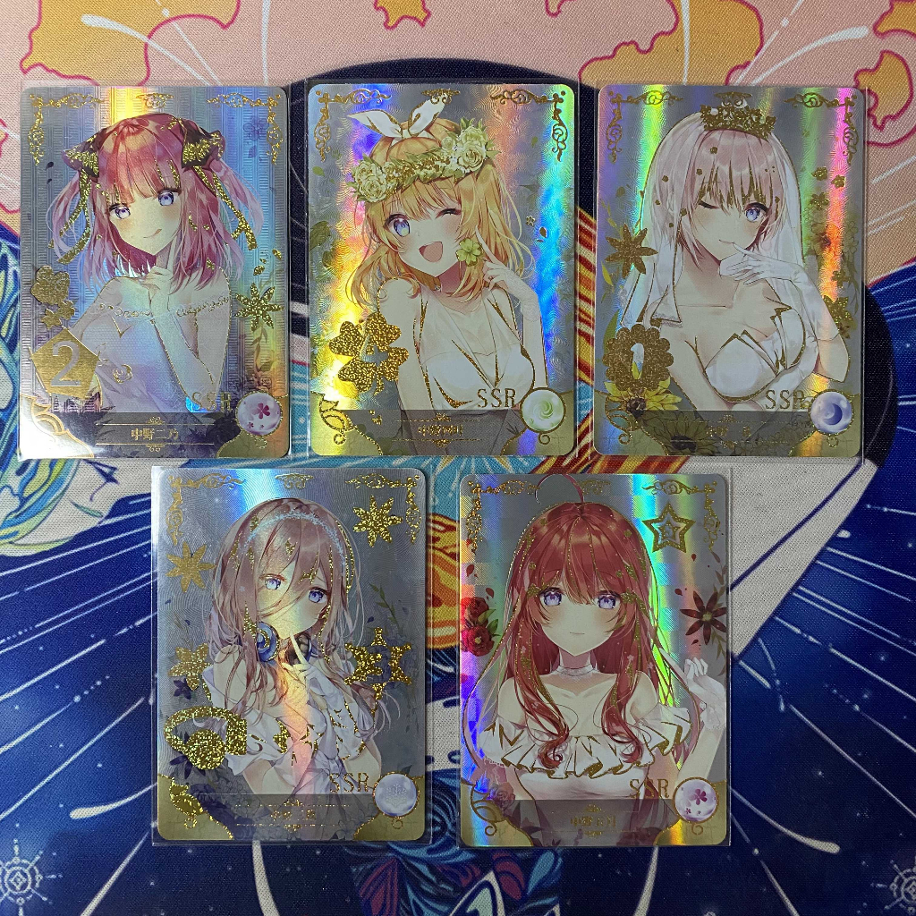 SSR SET Nakano Sisters from Quintessential Quints - Goddess Story TCG ...