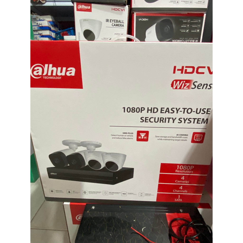 Dahua DH-KIT-CVI2MP2B2T-I | CCTV PACKAGE 4 Cameras 2MP 1080P CCTV ...