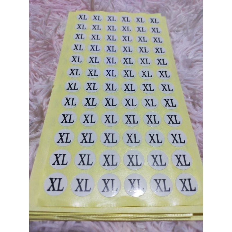 PC.PH SIZE TAG/ LABEL STICKERS PER SHEET(66pcs) | Shopee Philippines