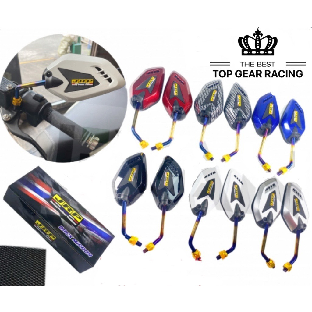 JRP Side Mirror 2 tone / Titanium Side Mirror Motrocycle universal Side ...