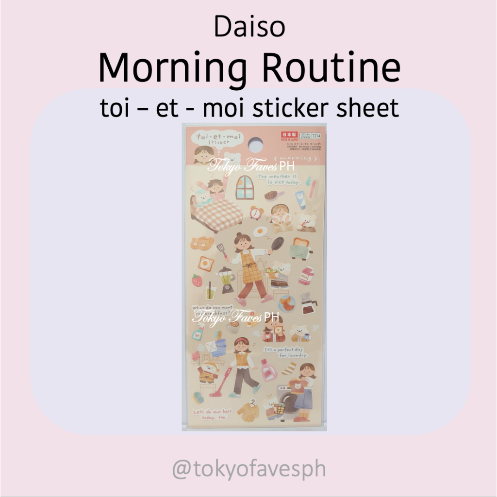 Daiso sticker sheet toi - et- moi You and Me | Shopee Philippines