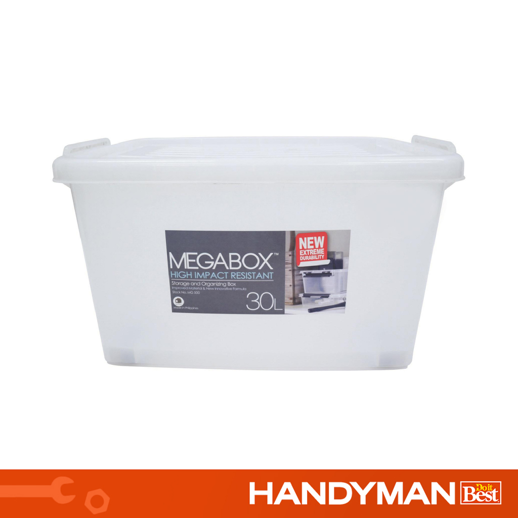 Megabox High Impact Storage Box 30L, Clear (MG-500) | Shopee Philippines