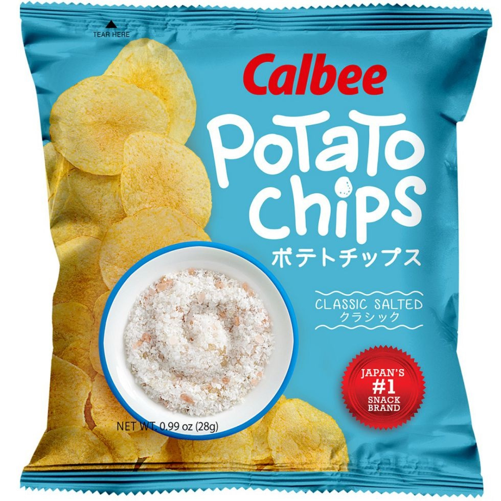 Calbee Potato Chips Classic Salted 28g | Shopee Philippines