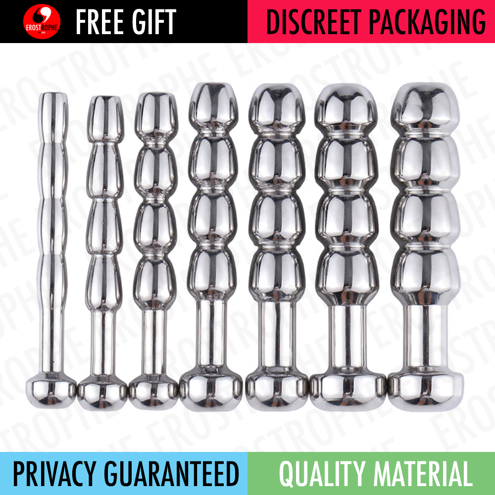 Hollow Stainless Steel Beaded Urethra Penis Plug Sex Toy | Shopee ...