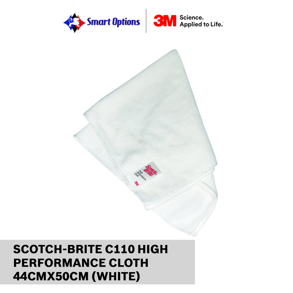 3M™ SCOTCH-BRITE™ C110 HIGH PERFORMANCE CLOTH 44CMx50CM (WHITE ...
