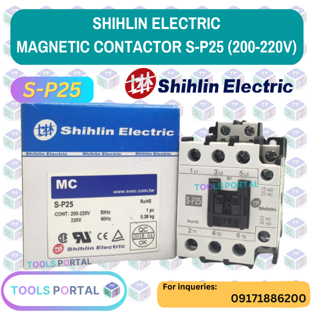 Shihlin Electric Magnetic Contactor S-P25 220V (60Hz) | Shopee Philippines