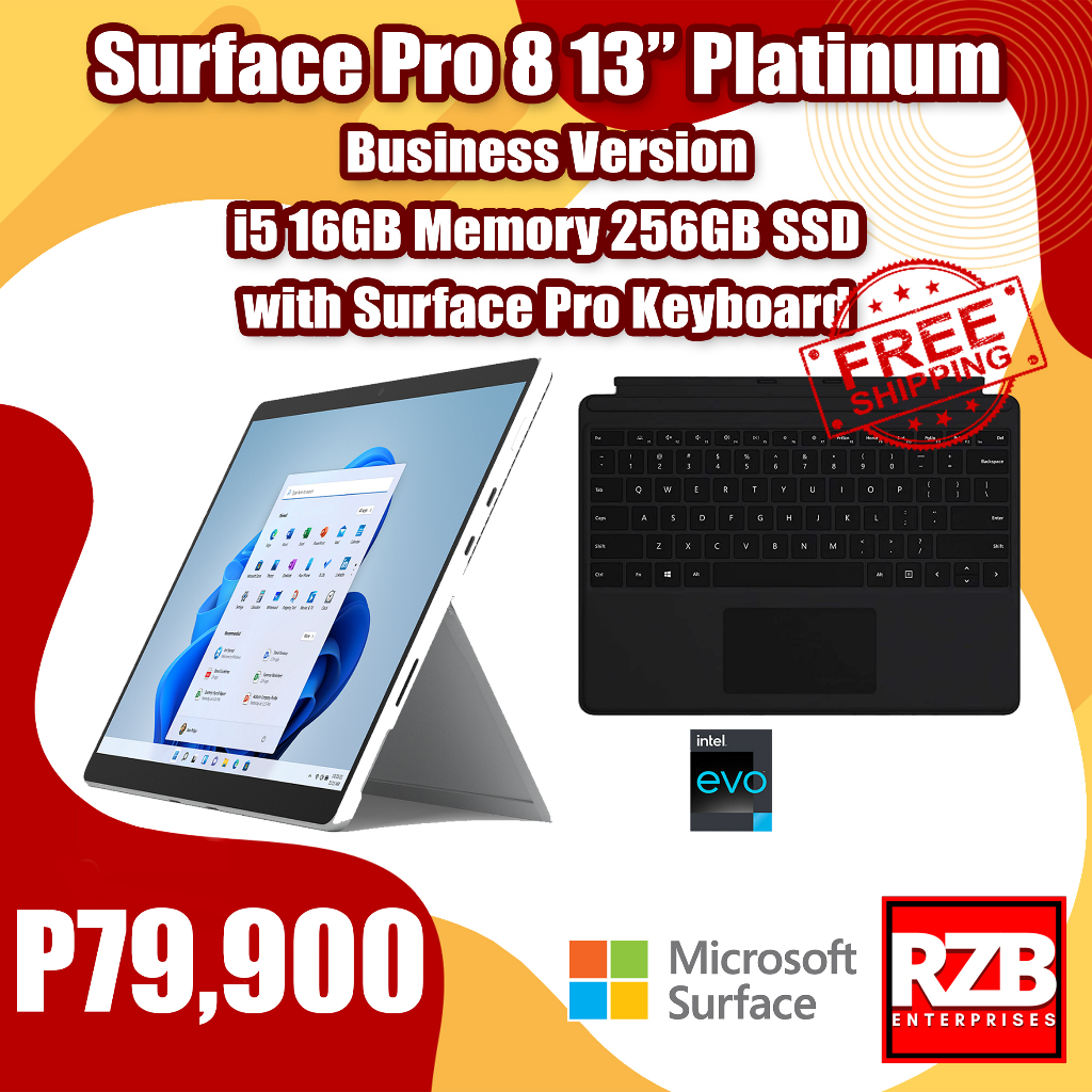 Surface Pro 8 i5 16GB Memory 256GB SSD Business Version with Surface ...