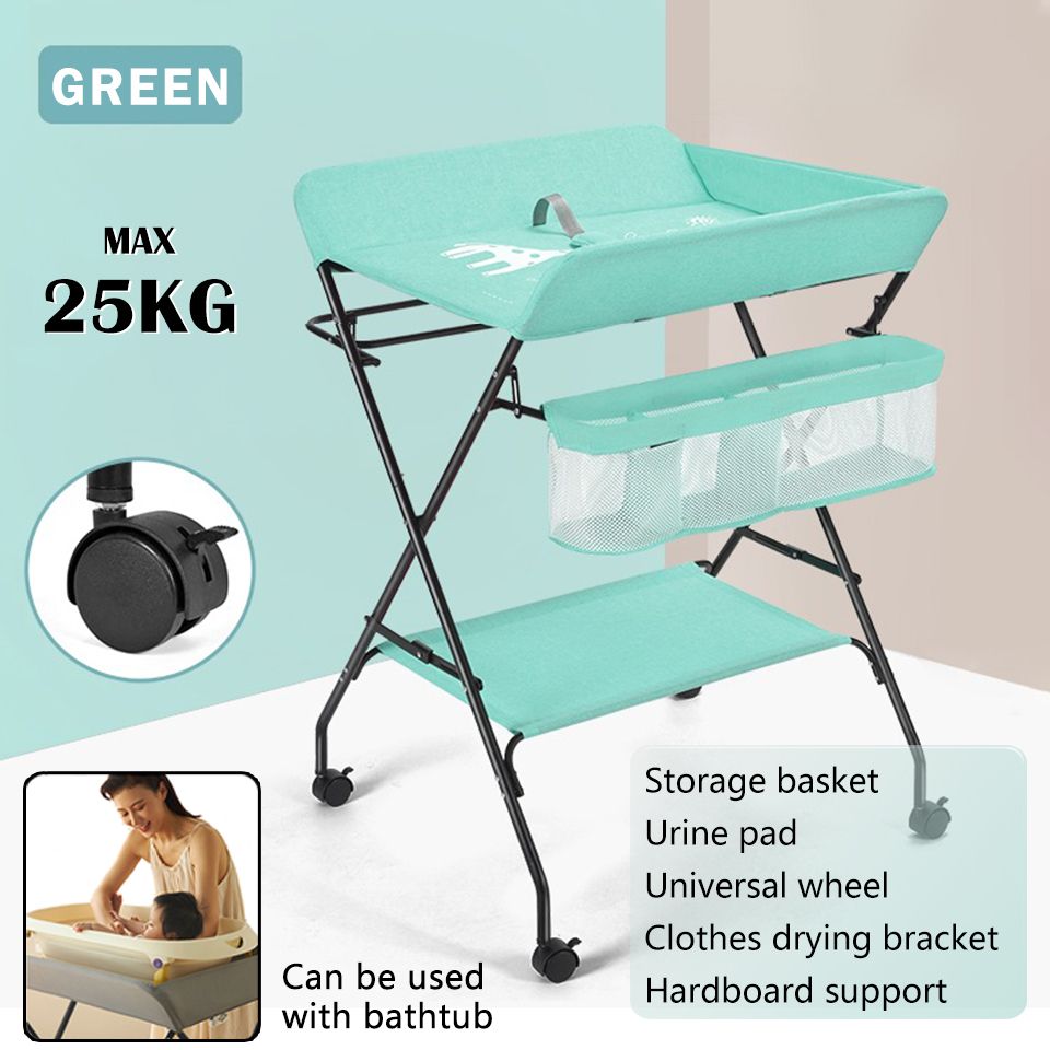 Available Baby Diaper Changing Table Foldable Newborn 0-3 Years Care ...