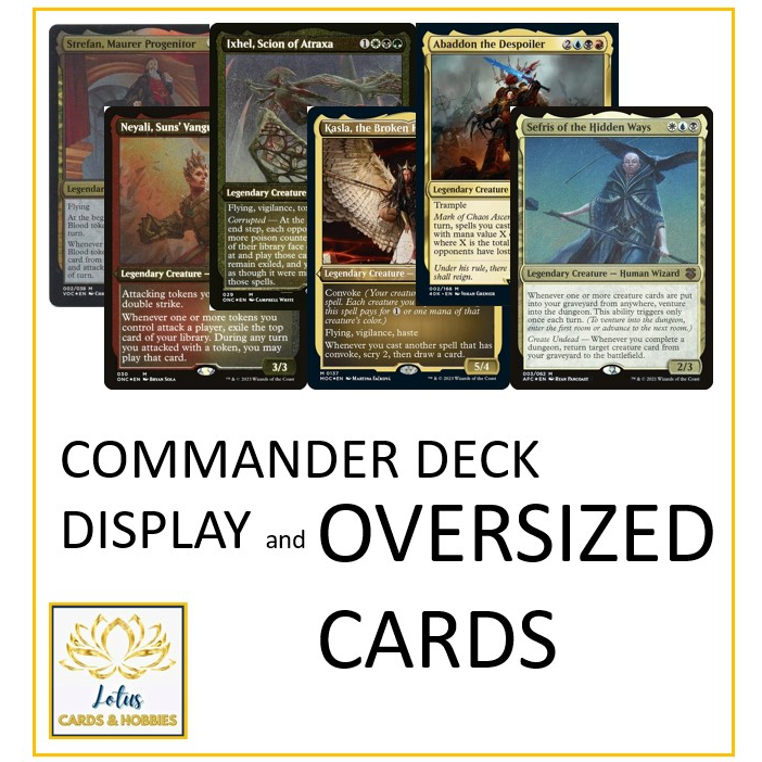 Magic the Gathering | Commander Deck Display and Oversized Cards ...