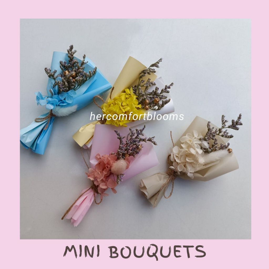 Dried Flower Mini Bouquet for Gifts and Giveaways (Small Bouquet) | Shopee Philippines