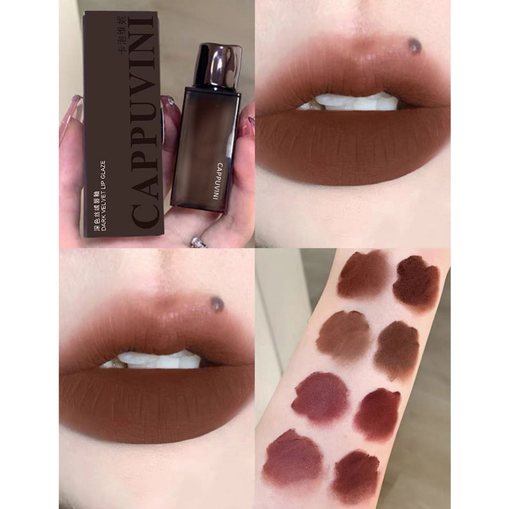 Supermy New Cappuvini velvet matte lip glaze Super waterproof long ...