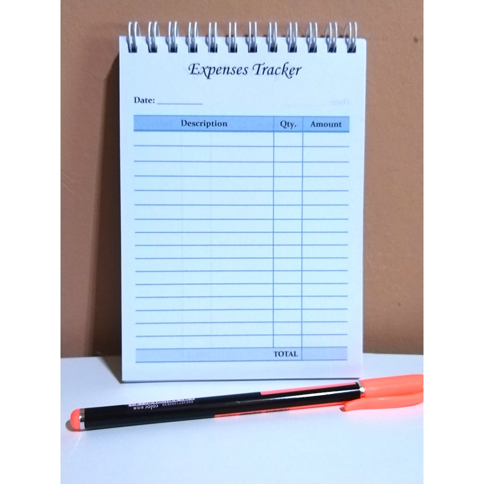 Expenses Tracker Notebook A6 size=4*5 inc. 50 sheets b2b print ...