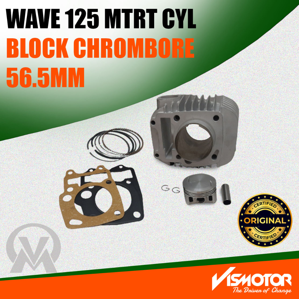 Original MTRT Mio/XRM/Wave/Beat Cylinder Block 56.5mm/Dash110 54mm/55mm ...