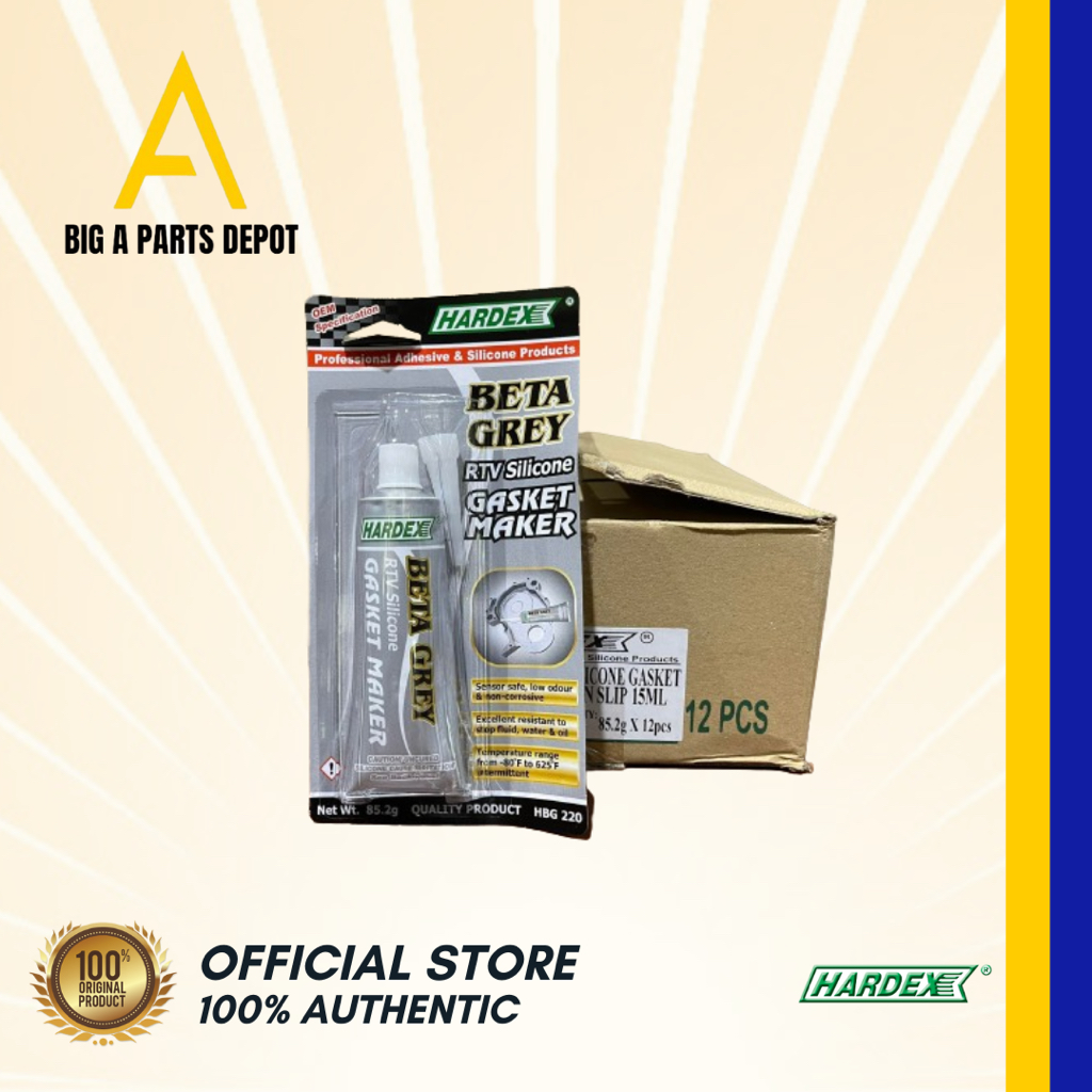 HARDEX - Beta Grey RTV Silicone Gasket Maker Professional Adhesive ...