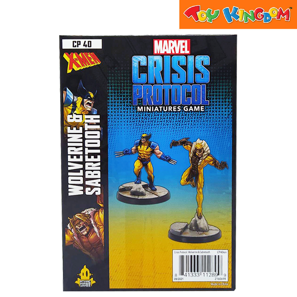 Marvel X-Men CP 40 Crisis Protocol Wolverine and Sabretooth Character ...
