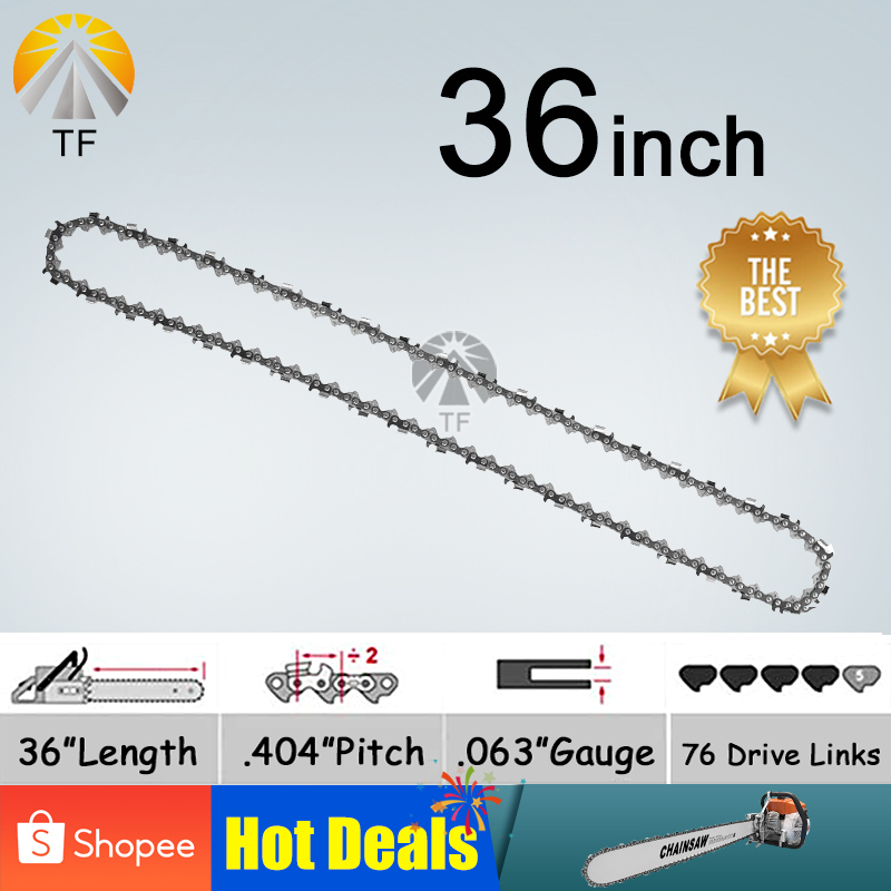 Chainsaw Chain for 36-Inch Bar - 104 Drive Links – low-kickback chain ...