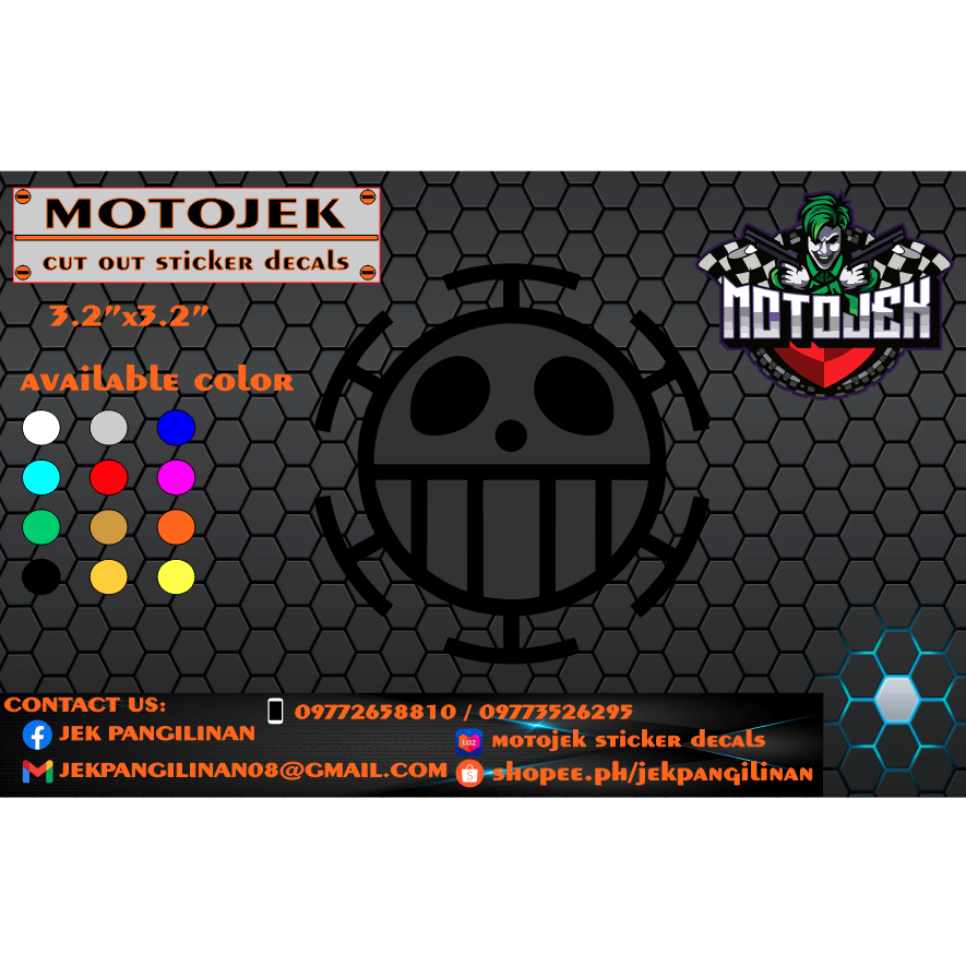one piece logo sticker decals | Shopee Philippines