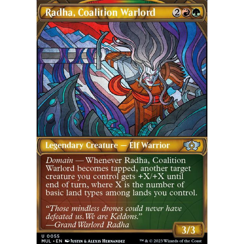 Radha, Coalition Warlord - MUL - Uncommon - MTG Cards (WotC) | Shopee ...