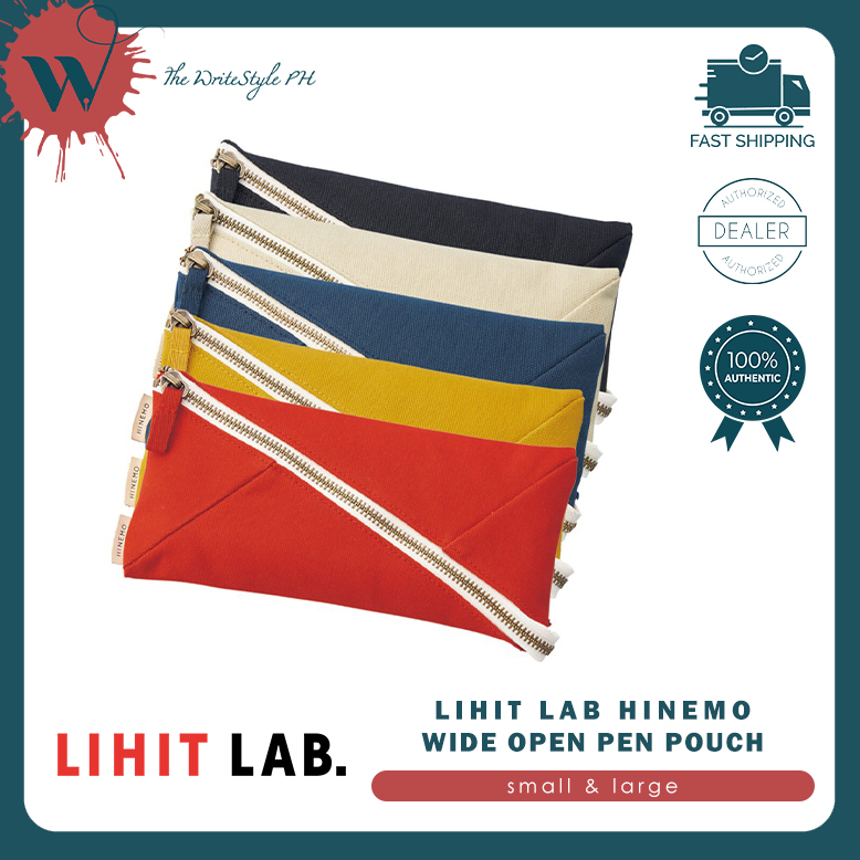 Lihit Lab Hinemo Wide Open Pen Pouch (Small & Large) | Shopee Philippines