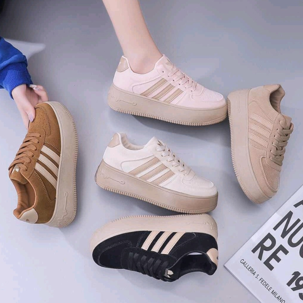 European Vintage Board Shoes Women's New Autumn Thick Sole High Foot ...