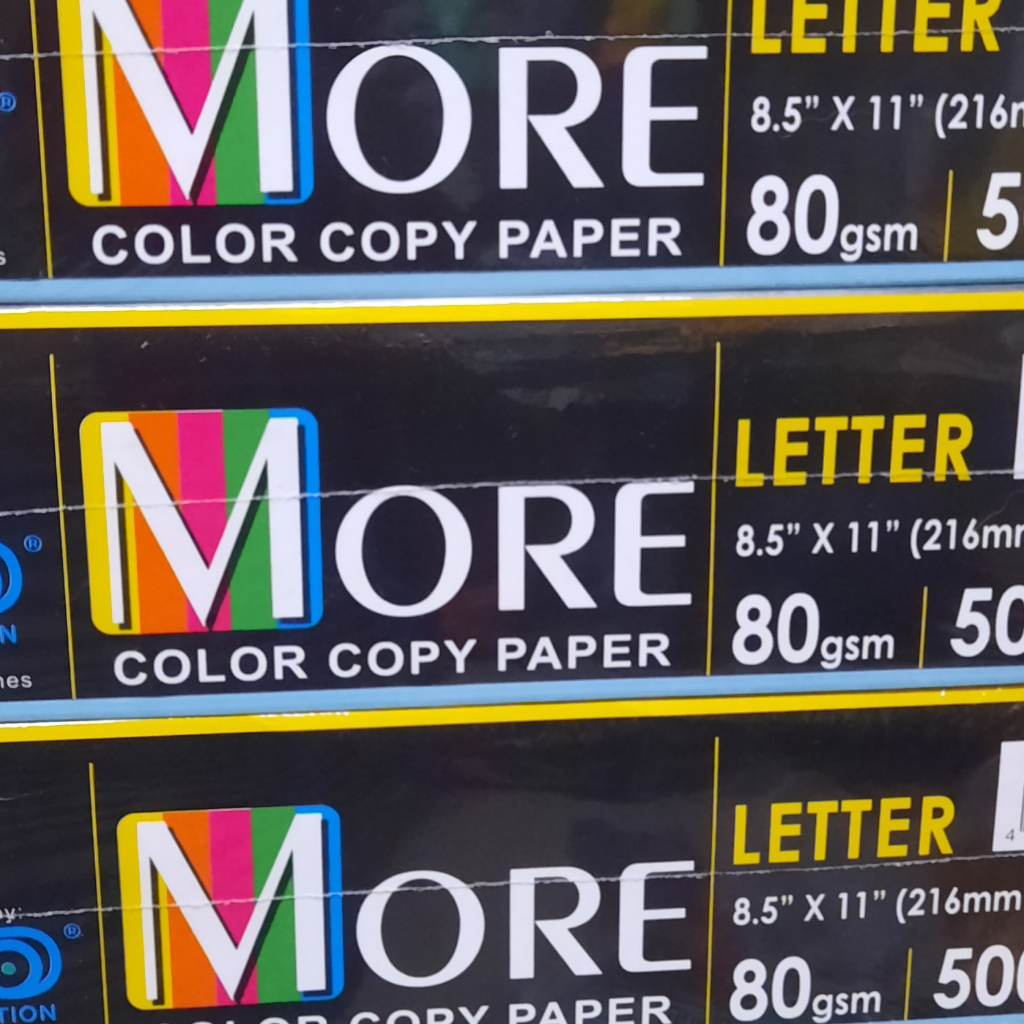 MORE Colored Copy Paper 80gsm (1 ream) | Shopee Philippines
