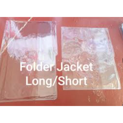 Clear Plastic Jacket Folder - sold per 1pcs sizes; long and short ...