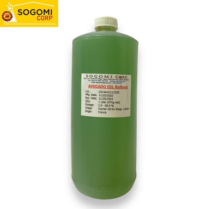 AVOCADO OIL REFINED (120ML-1LITER) #SOGOMI | Shopee Philippines
