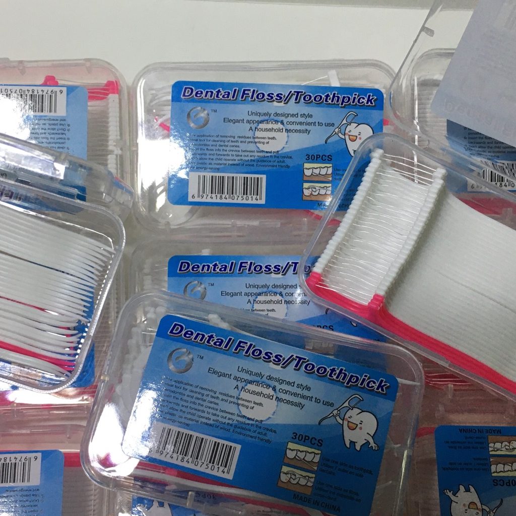Dental floss / Toothpick 30 Pcs Per Pack (12Packs) | Shopee Philippines