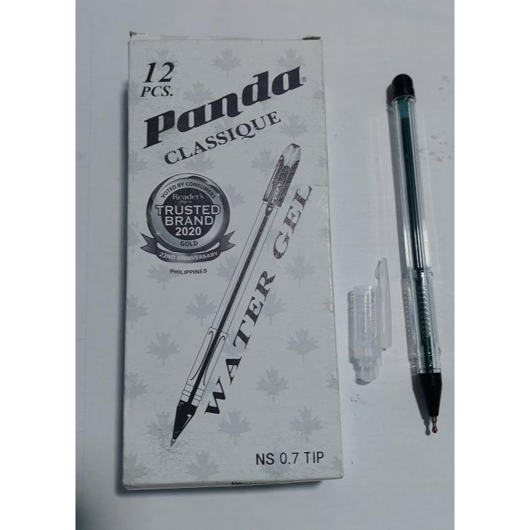 ( 12 pcs / box ) Panda Classique Black Ballpen pen | Shopee Philippines