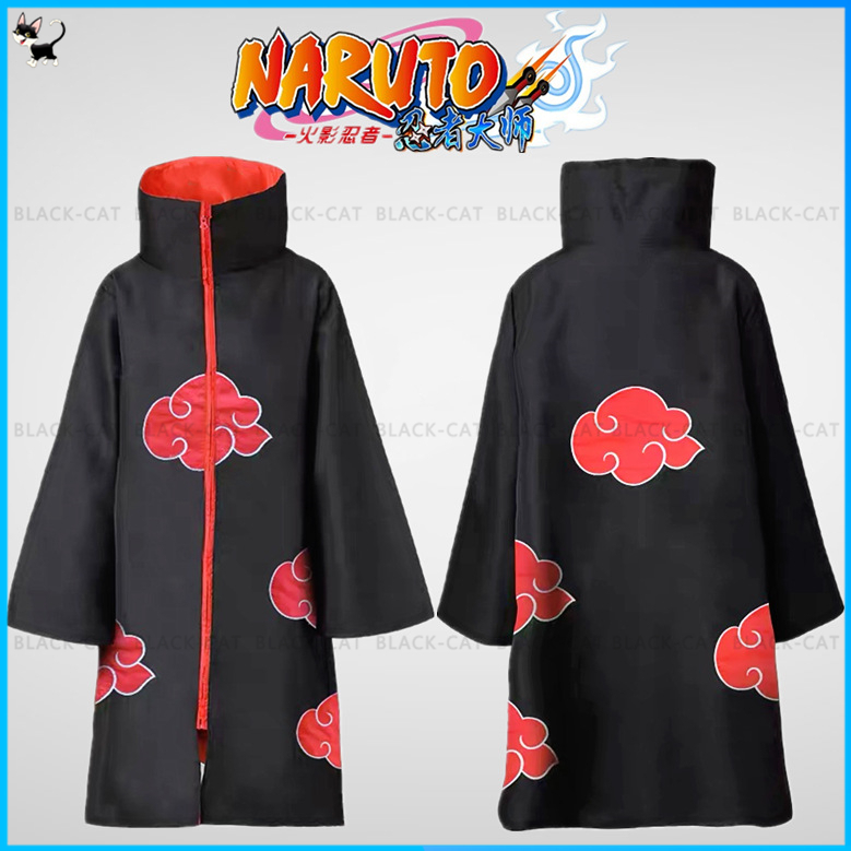 Naruto Costume Akatsuki Cloak Cosplay Sasuke Uchiha Cape Cosplay Itachi ...