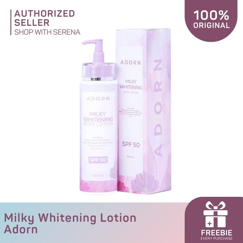 Adorn Milky Whitening Body Lotion SPF50, Adorn Camille Trinidad, Shop ...